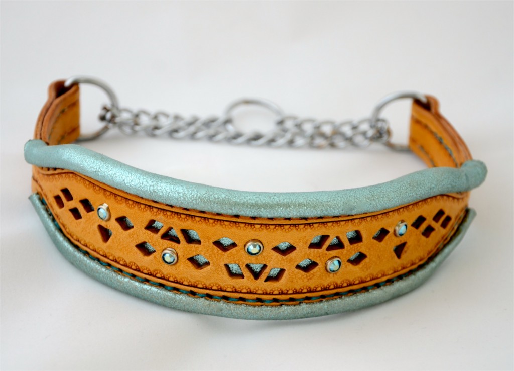 Saluki Feathers – Handmade Leather Dog Collars